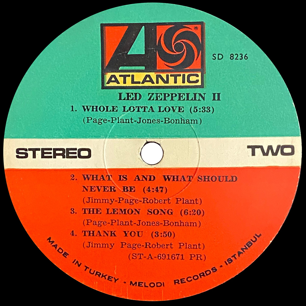 LP Led Zeppelin II Turkey (SD8236) #2 - Zepfan
